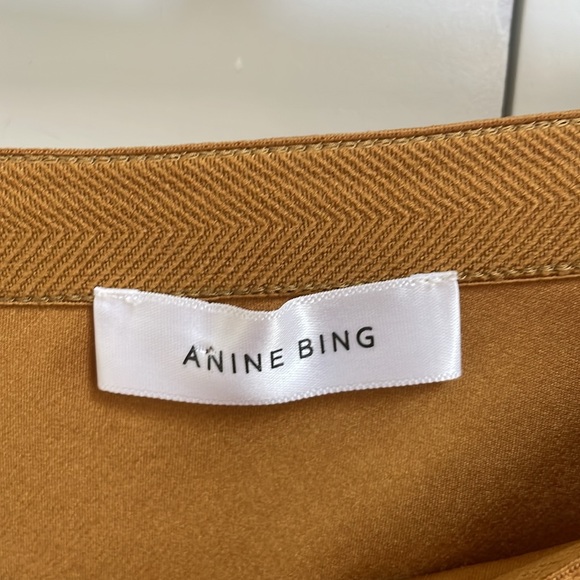 Anine Bing | Skirts | Anine Bing Bar Silk Skirt Bronze | Poshmark